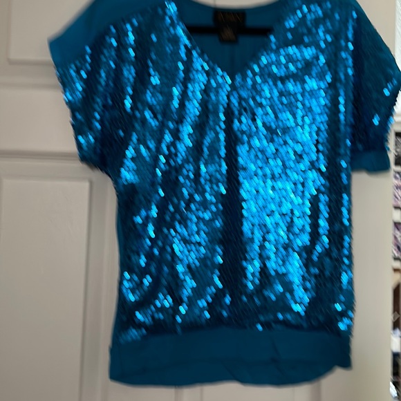IMAN | Tops | Sequin Top | Poshmark